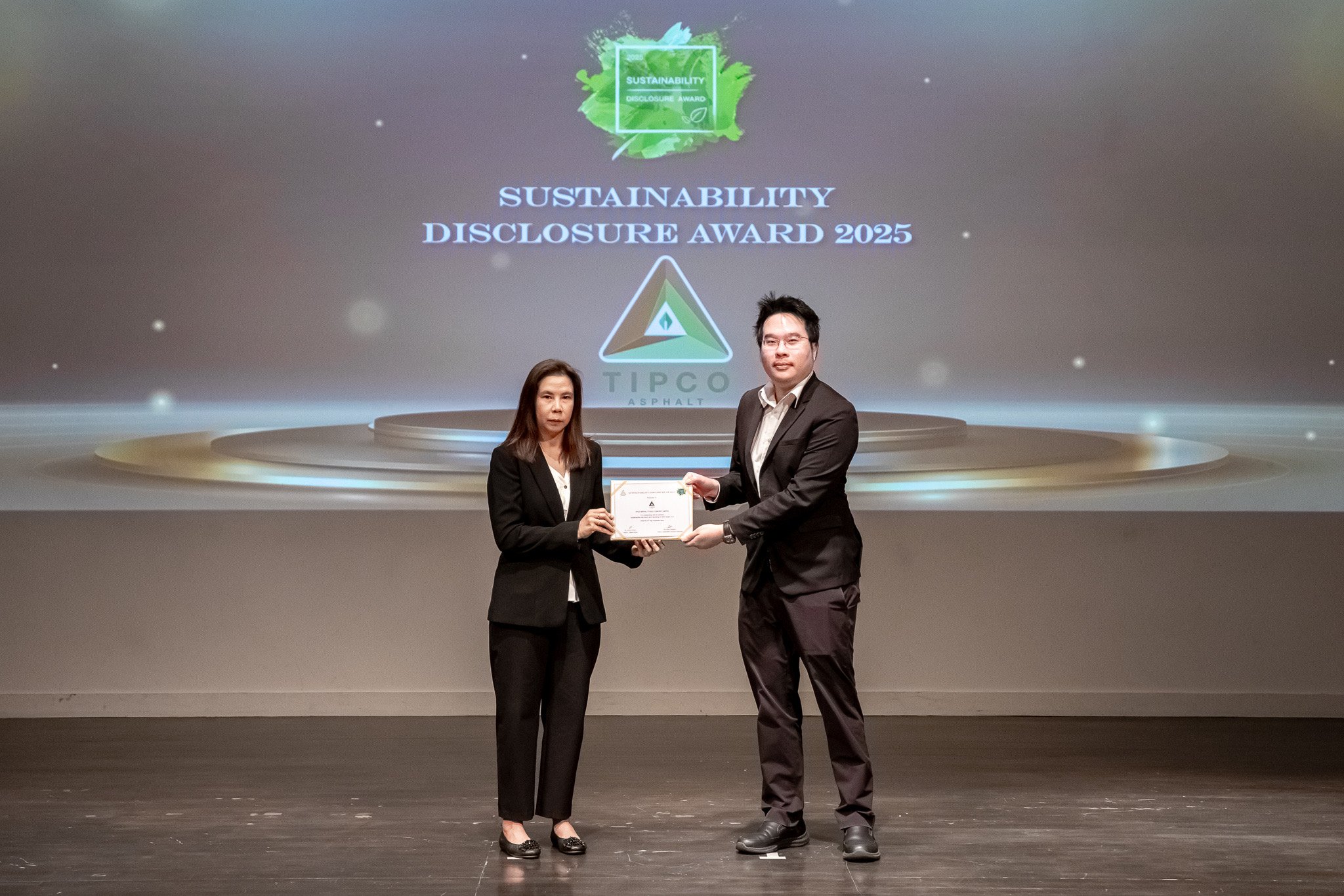 TASCO รับรางวัลเกียรติคุณ Sustainability Disclosure Award ประจำปี 2568 ...